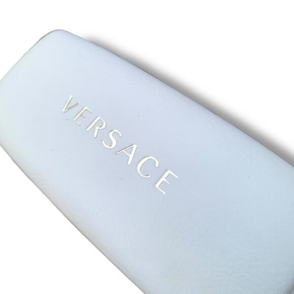 Versace | Bath & Body | Versace White Leather Sunglasses Clamshell Hard ...